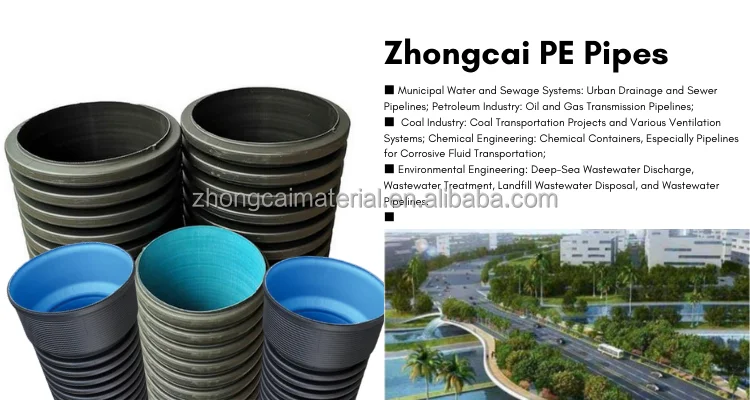 Perforated Sewer Double Wall Corrugated Hdpe Drain Drainage Pipe: 28mm ...