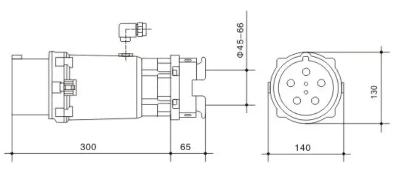 IEC CEE 380v 200A Industrial Plugs Electrical Ip67 4pin Plugs&sockets ...