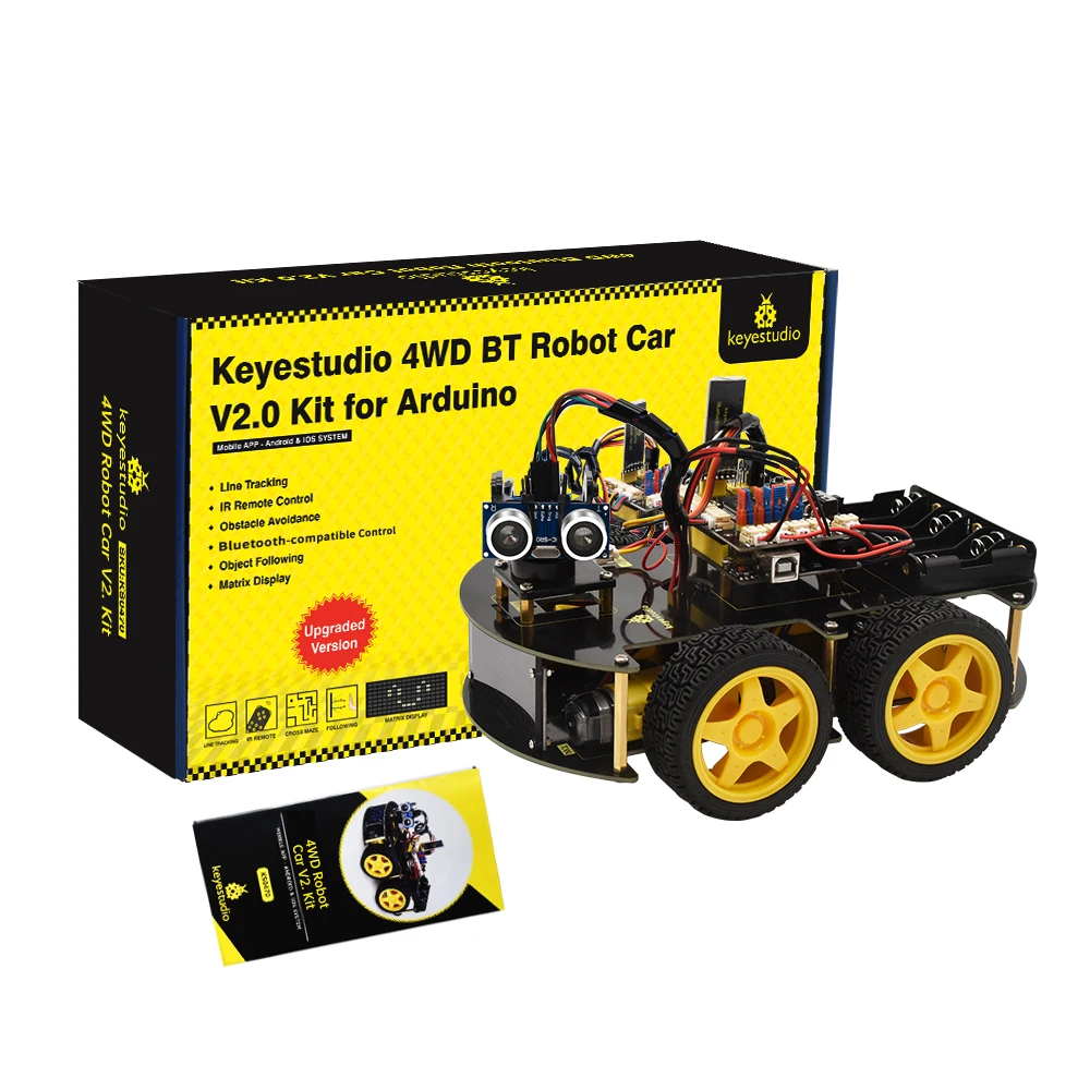High Quality 4wd Bt Robot Car V2.0 Kit Robot Car Kit Smart Robot Car ...