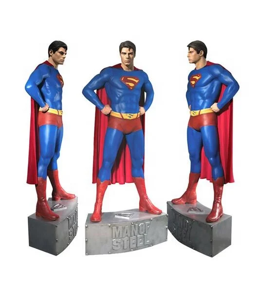 Life Size Fiberglass Resin Super Man Statue - Buy Life Size Human ...