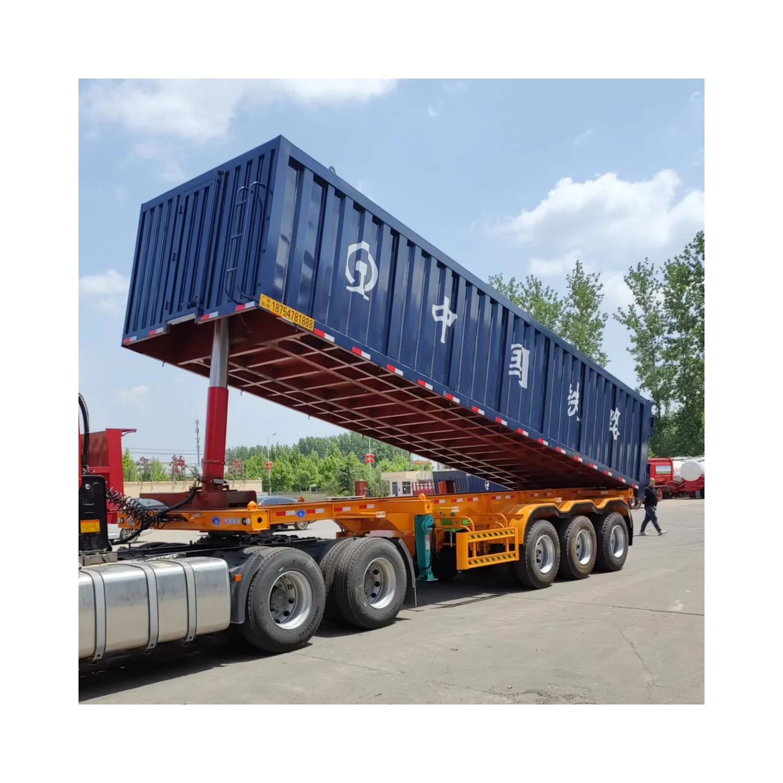Domestic Special Transportation 20-foot Or 40-foot Container Rear-turn ...