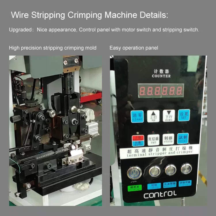 Cable Electric End Vertical Press Horizontal Wire Stripping Terminal ...