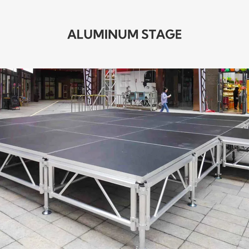 Aluminum Adjustable Portable Stage For Outdoor Event Wedding Music ...