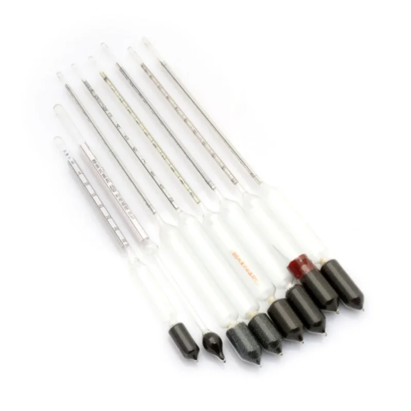 Laboratory Alcoholmeter 0-100 Glass Alcohol Tester Hydrometer Measuring ...