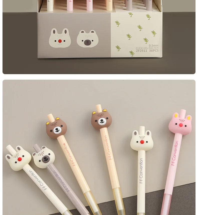 Cute Cartoon Animal Shaped Neutral Pen Creative Student Black Signature ...