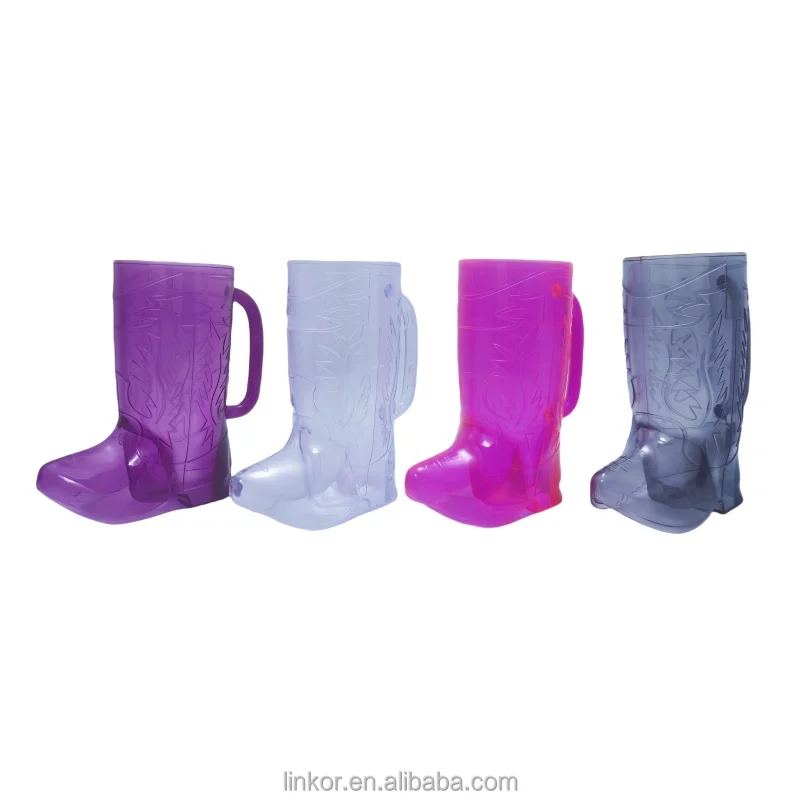 Creative Plastic Mini Cowboy Boot Cups - Perfect for Parties