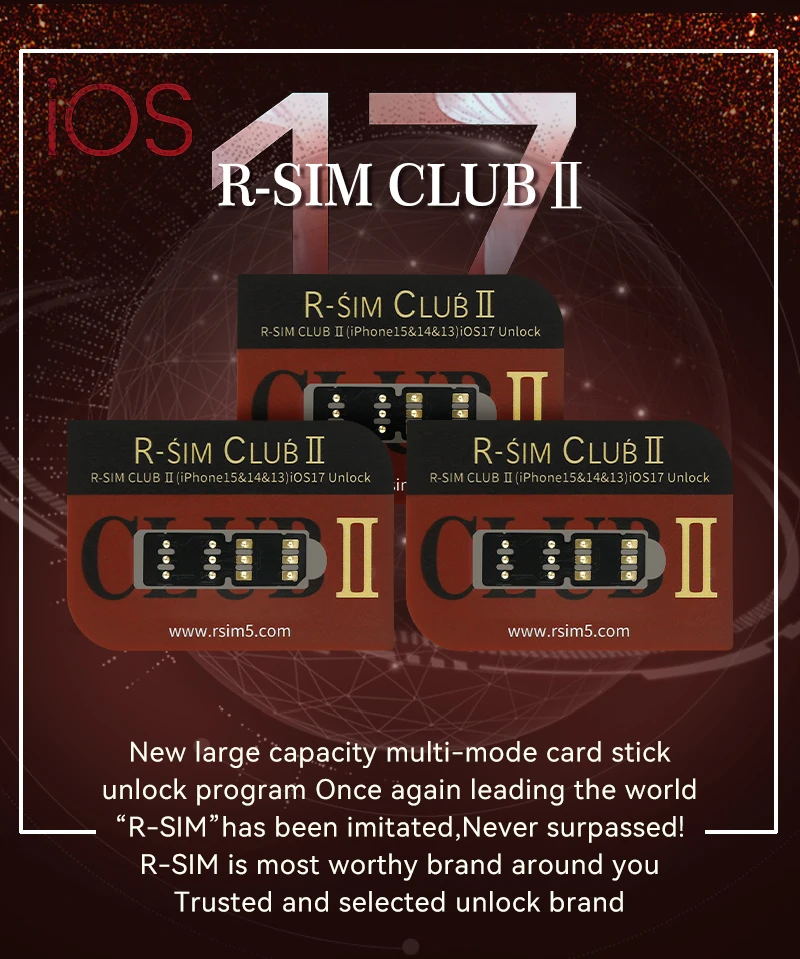 Mobile Rsim R-SIM CLUB Rsim Club 2 for 15 Series Mobile signal RSIM Unlock Sim Card Dual-chip ...