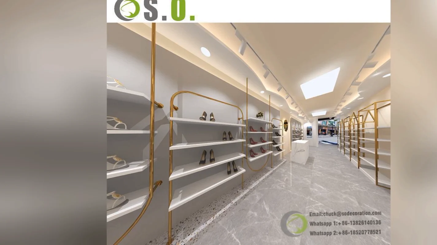 Wall Mounted Metal Shoe Display Showcase Shoe Wall Display With Led ...