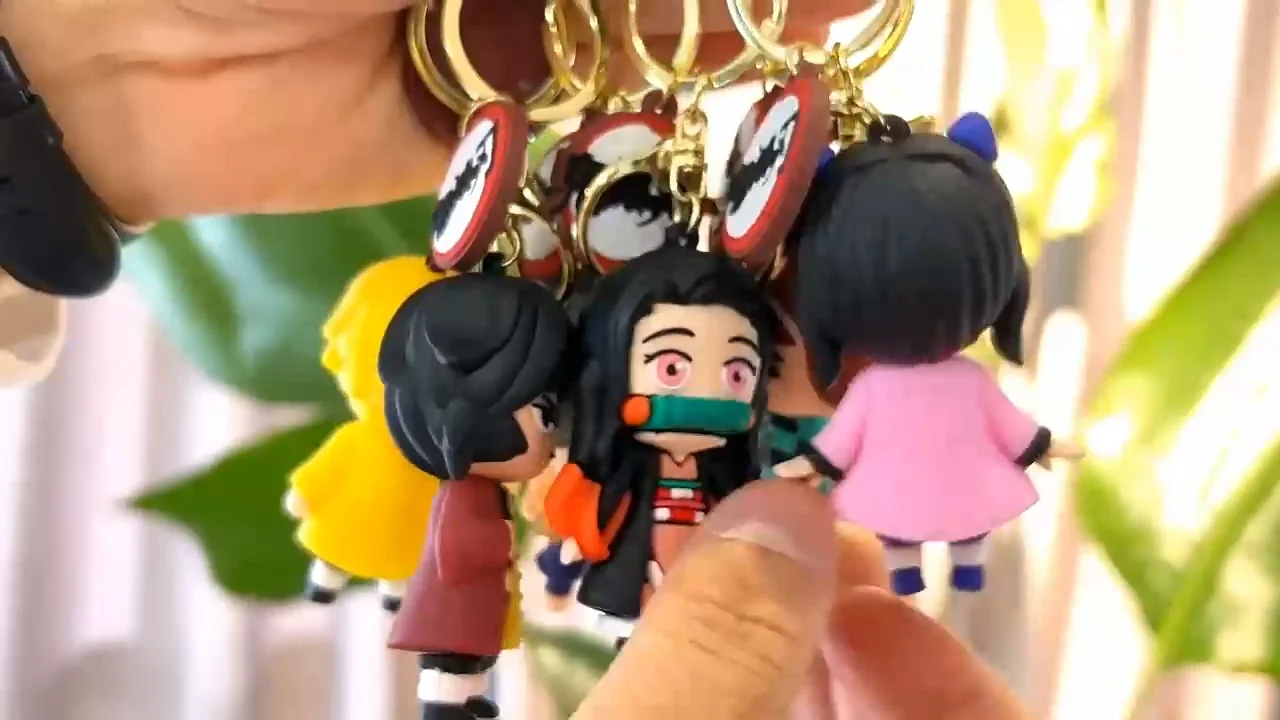 Anime Action Rubber Pvc Demon Slayer Kamado Nezuko Backpanck Pendant ...