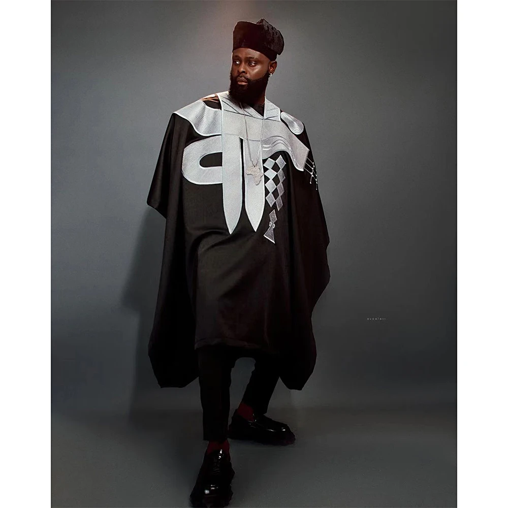 H & D Custom Traditional African Menswear Three-piece Robe Formal ...