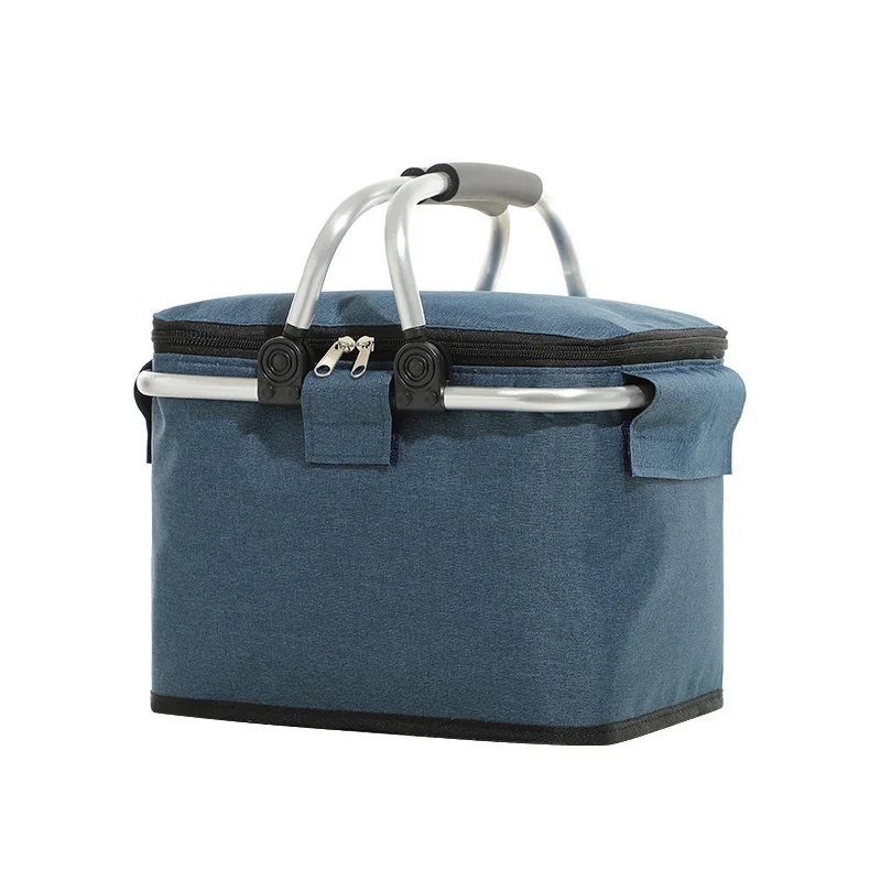DIY Foldable Durable Washable Oxford Insulated Picnic Basket with Lid ...