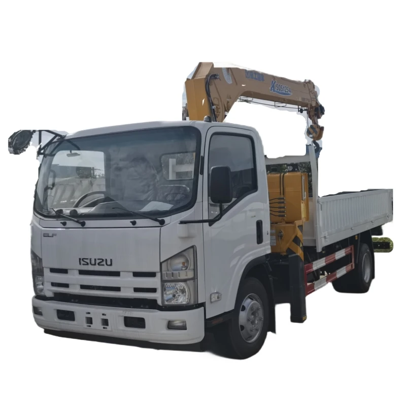 Isuzu 4*2 8 Ton Heavy Lifting Crane Truck Telescopic Boom Crane Truck ...