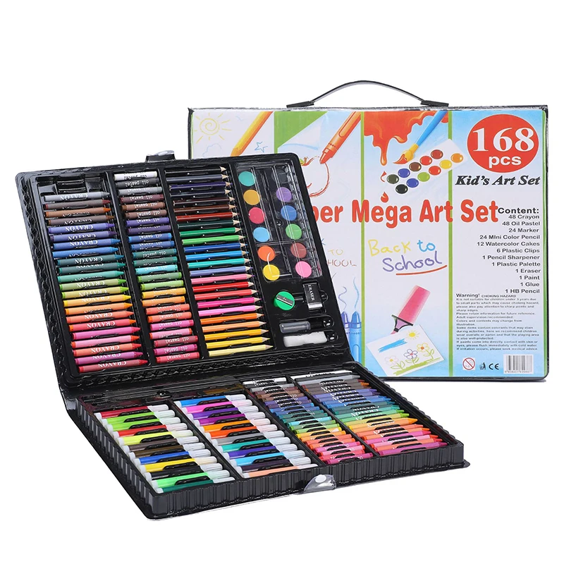 168pcs Drawing Art Set For Kids,Color Pencil Set With Box Drawing ...