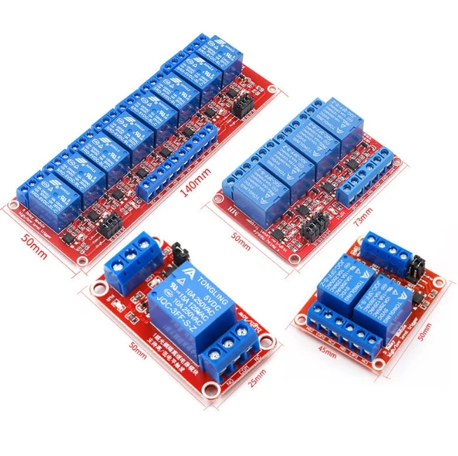 Relay Module 5v 12v 24v 30a 1 2 4 8 Channel High-power With Optocoupler ...