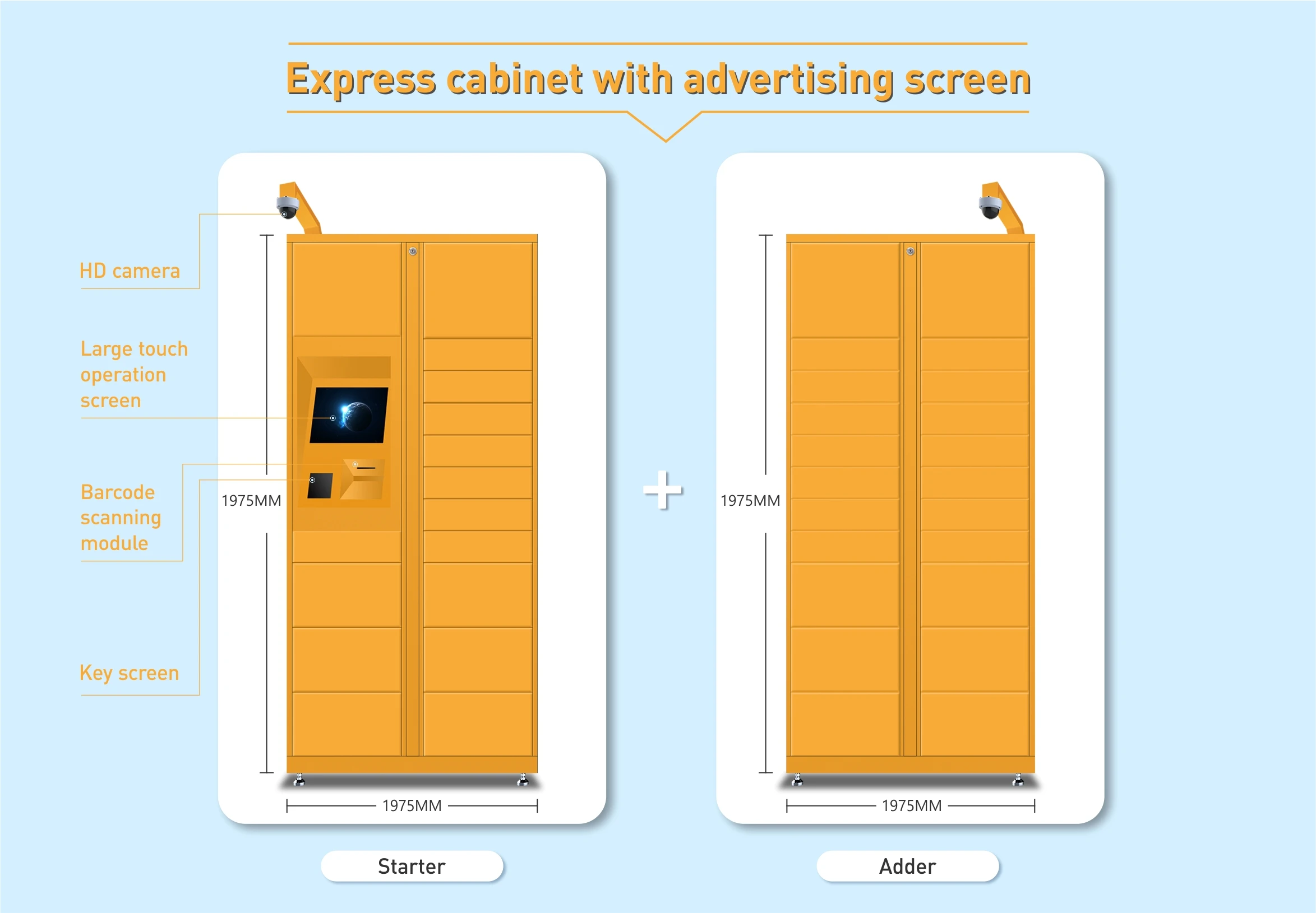 Smart Refrigerated Parcel Delivery Pickup Locker - 24 Doors