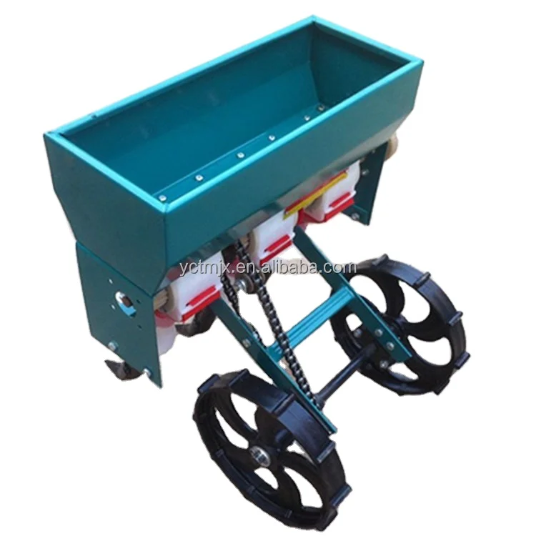 3 Lines Power tiller seeder manual fertilizer seeder/Walking tractor ...