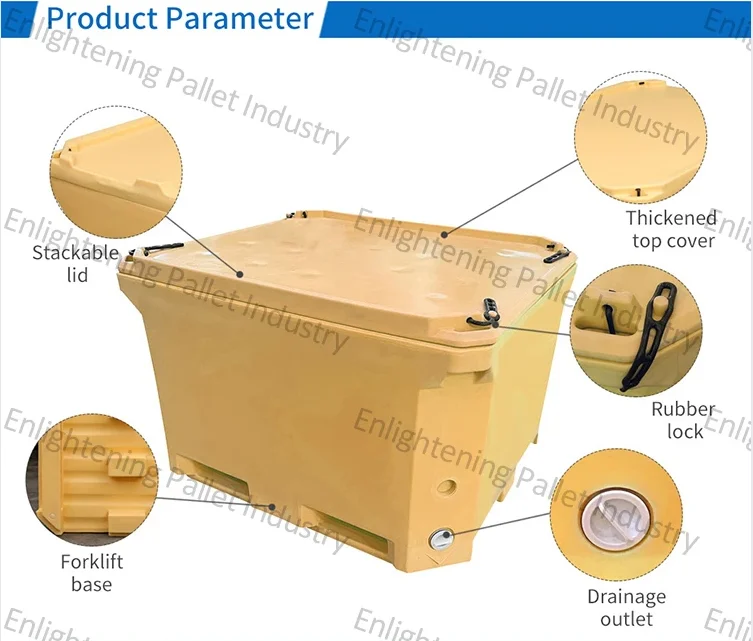 Double Wall Insulated Pallet Container Fish Tub Box For Food ...