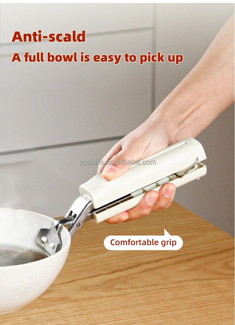 Anti-scald Kitchen Tool Clip Grill Bowl Clamps Utensils Stainless Steel ...