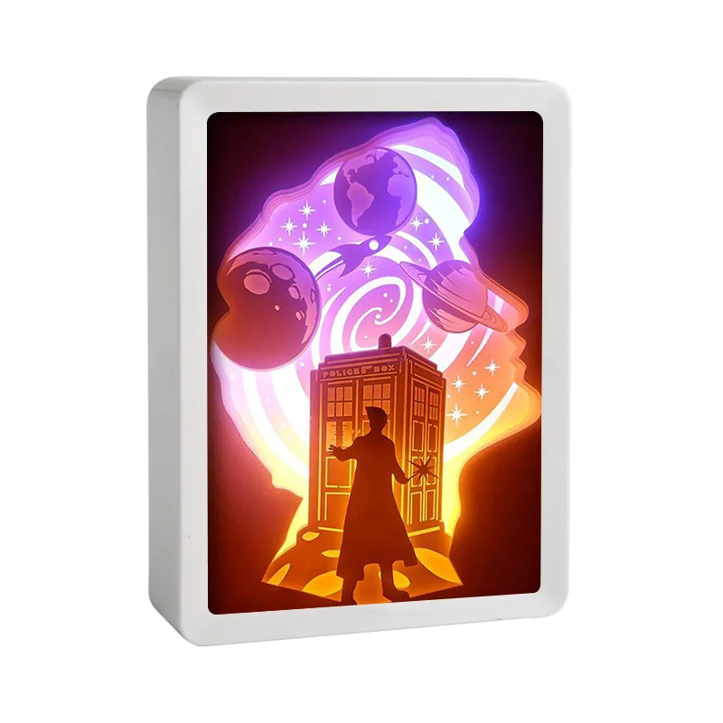 Anime Design 3d Paper Carved Led Light Carving Night Lamp Birthday Gift ...