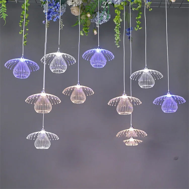 Wedding Props Decorative Ceiling 10heads Dandelion Pendant String ...