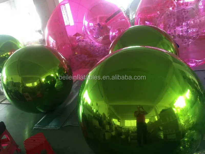 Outdoor Event/Gold/Silver Giant PVC Inflatable Mirror Ball Hanging ...