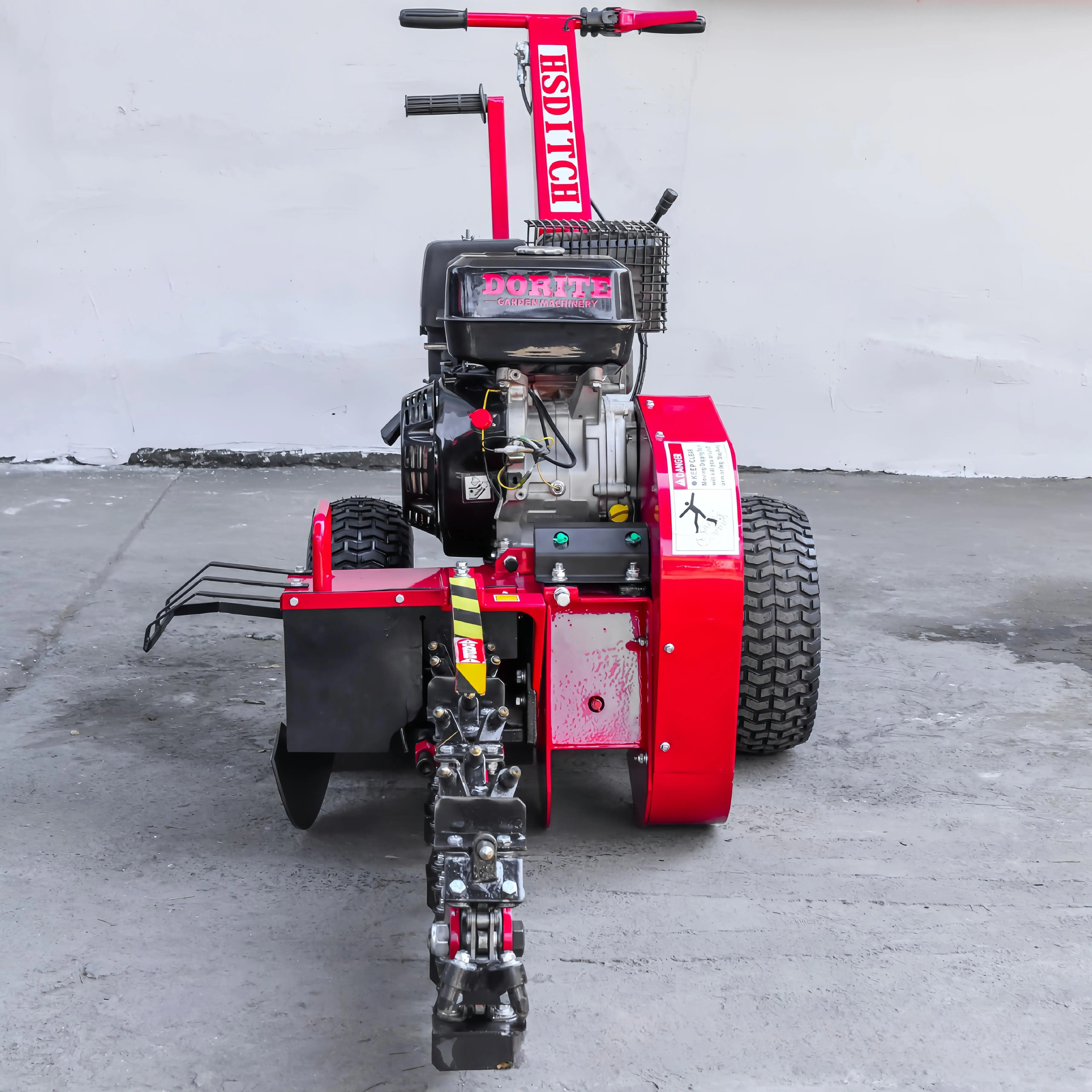 Hand-held Diesel Chain Trenching Machine Engineering Pipe Grooving ...