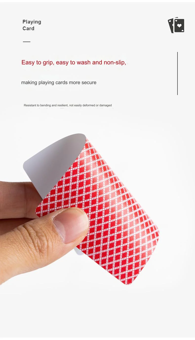 TC Blank Marked Sublimation Playing Cards Waterproof Plastic Poker ...