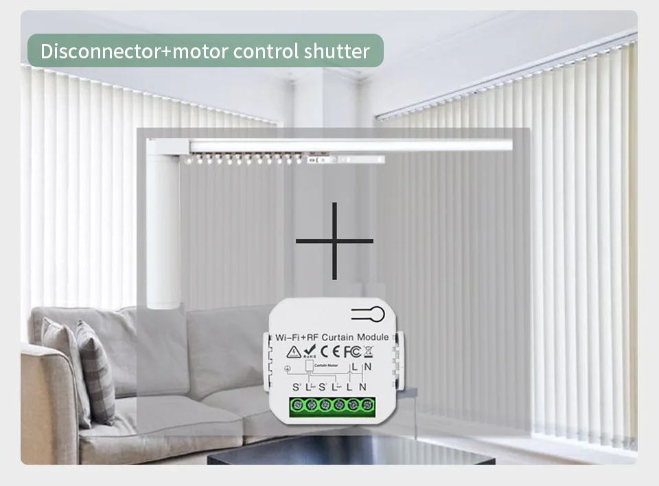 Wholesale WiFi RF Smart Curtain Module Switch for Electric Roller ...