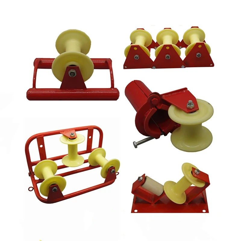 Triple Electrical Power Cable Guide Roller Ground Roller Cable Guide ...