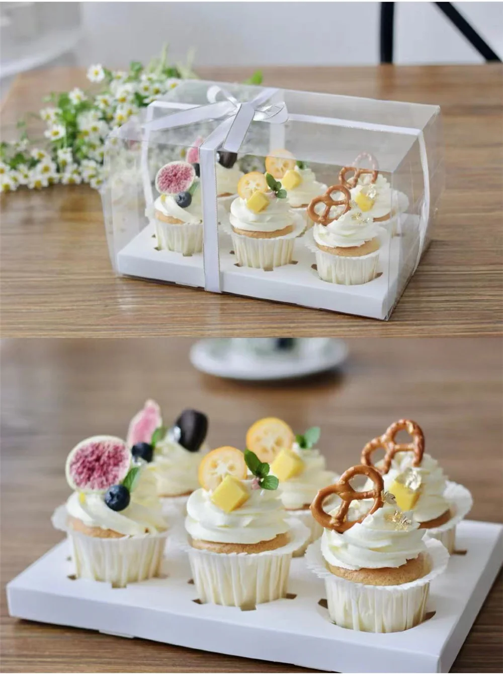 Wholesale Cupcake Boxes - Clear, Transparent, and Stylish