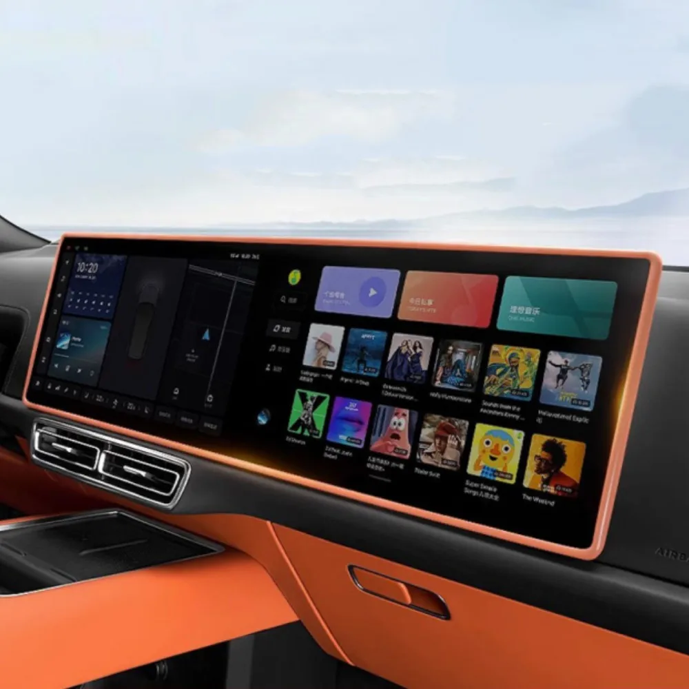 Car Navigation Screen Protector Central Control Display Screen Tempered ...