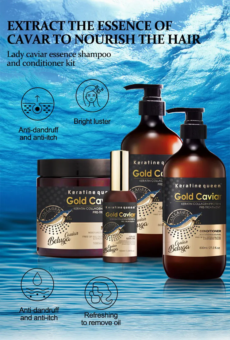 Customized Your Logo Nourishing Pure Protein Caviar Shampoo Private ...