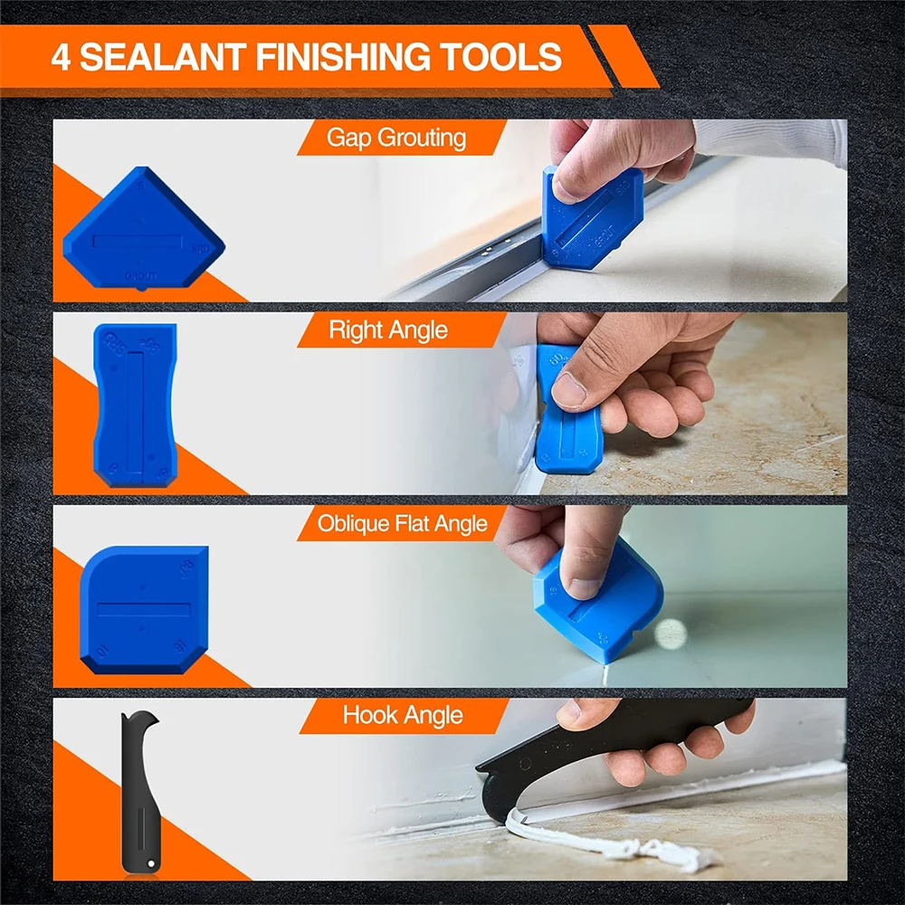 Caulking Tools 3 In 1 Caulk Tool For Removal And Application Caulk ...