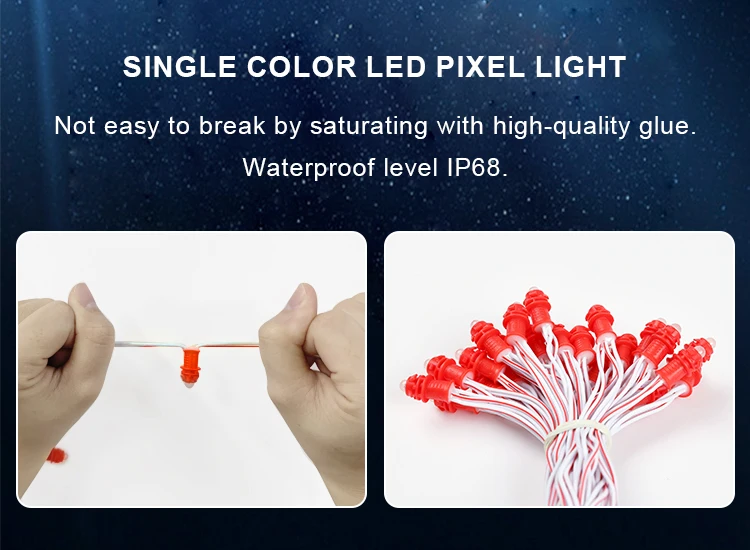 Hot Selling Dc12v 9mm Ws2811 Ip68 Waterproof Addressable Led Smart ...