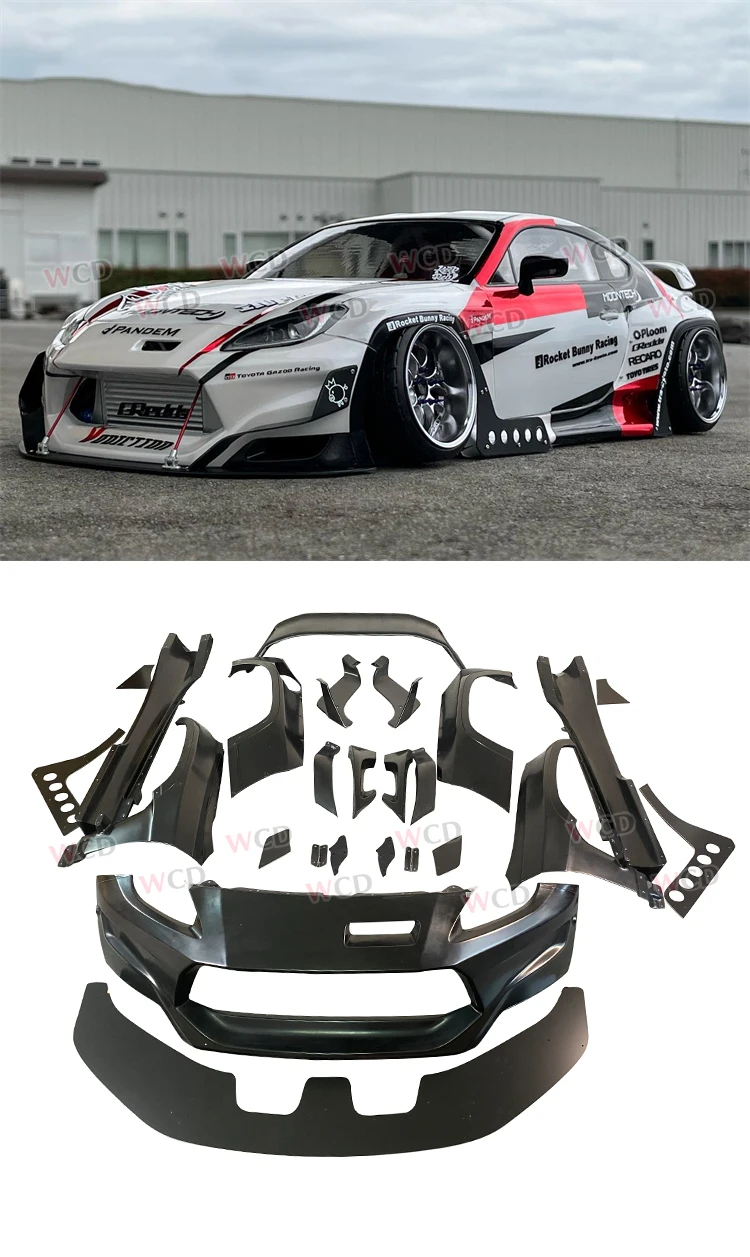 Rocket Bunny Style Body Kit for Toyota GR86 ZN8 BRZ 2022 New Upgrade Conversion Wide Body Front ...