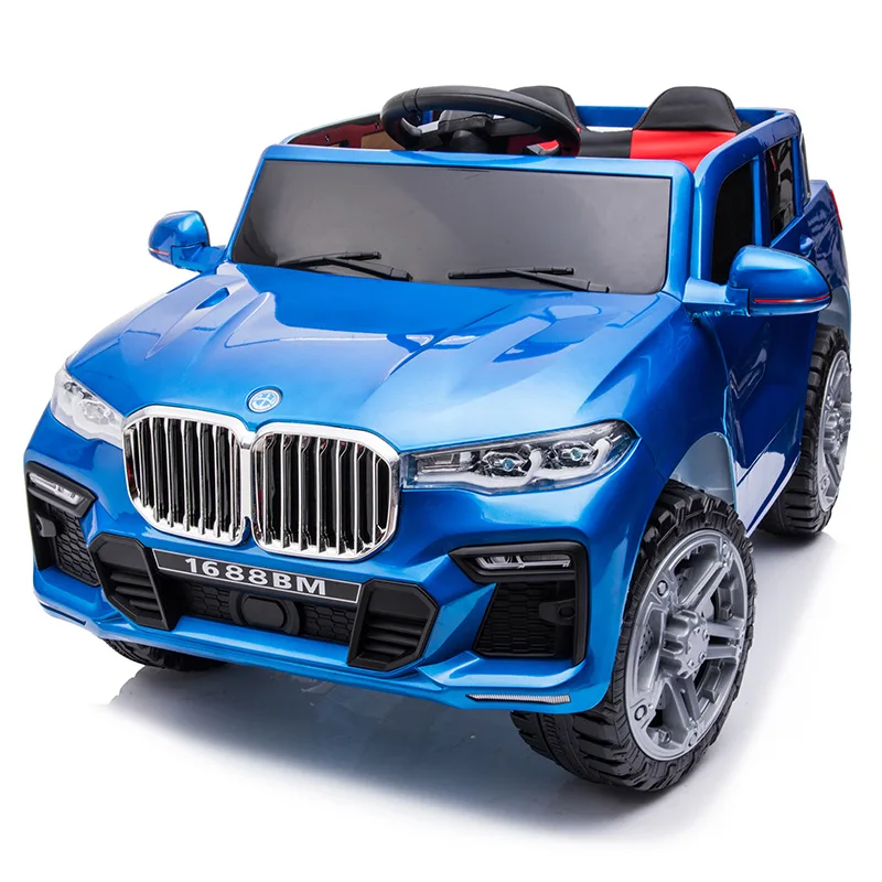 Kids electric car with remote control large two seat design and 4-wheel ...