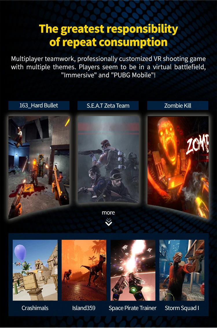 9D VR Gun Shooting Arcade - Multiplayer Virtual Reality Game