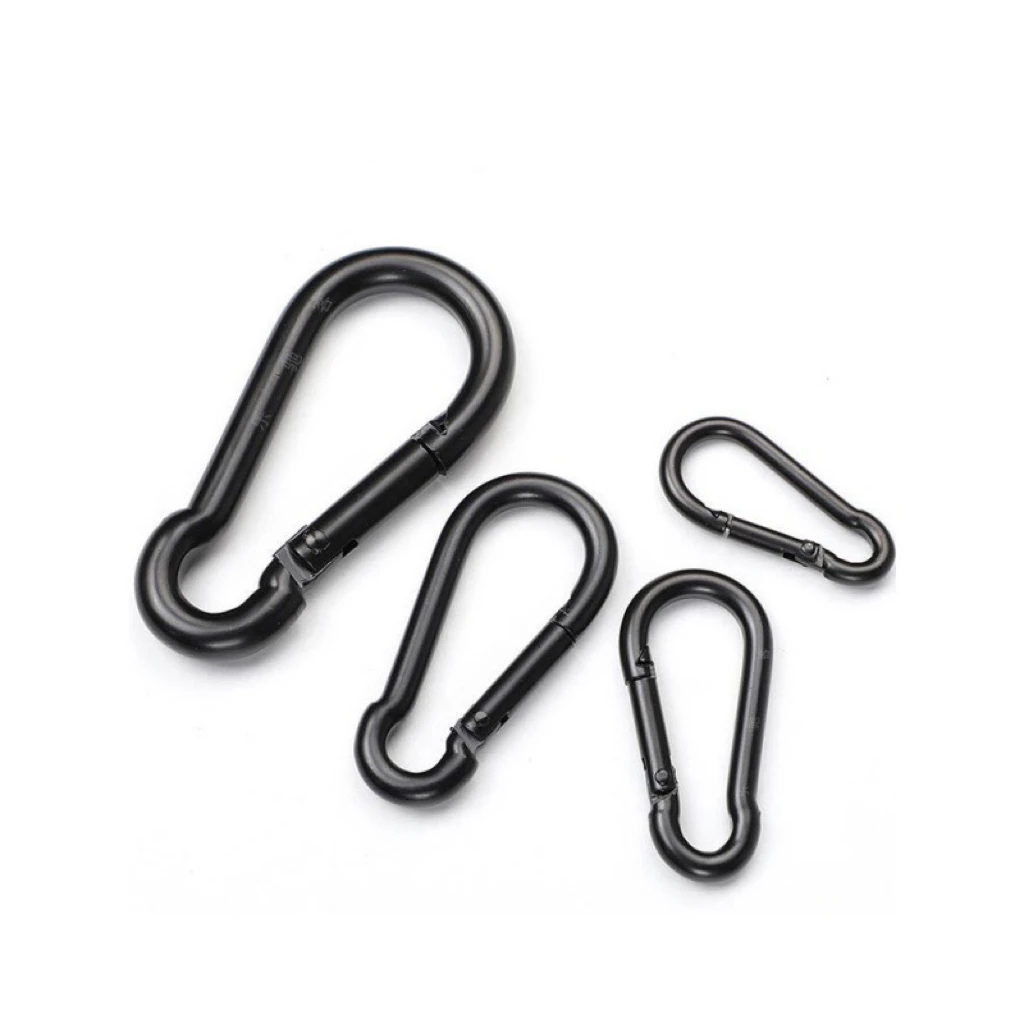 Black Stainless Steel 304 316 Spring Snap Hook Carabiner Clips| Alibaba.com