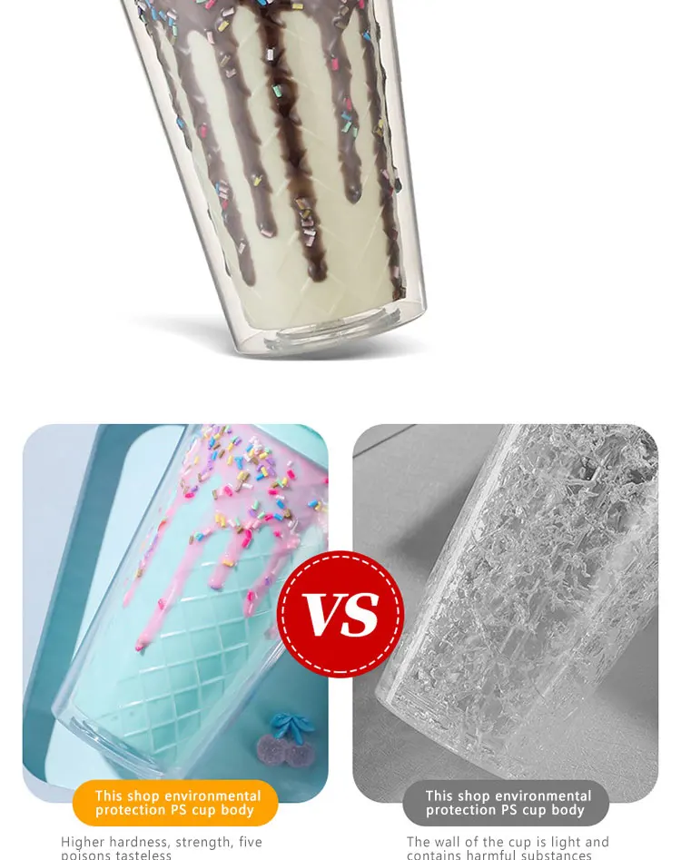 Cold Water Cups With,Lid And Straw Refrigeration Straw Tumbler Cup Cup ...