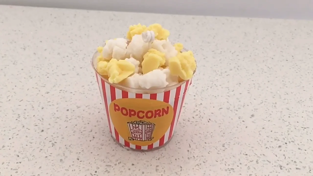 Diy Epoxy Resin Silicone Popcorn Fondant Candle Molds Flexible Cute ...