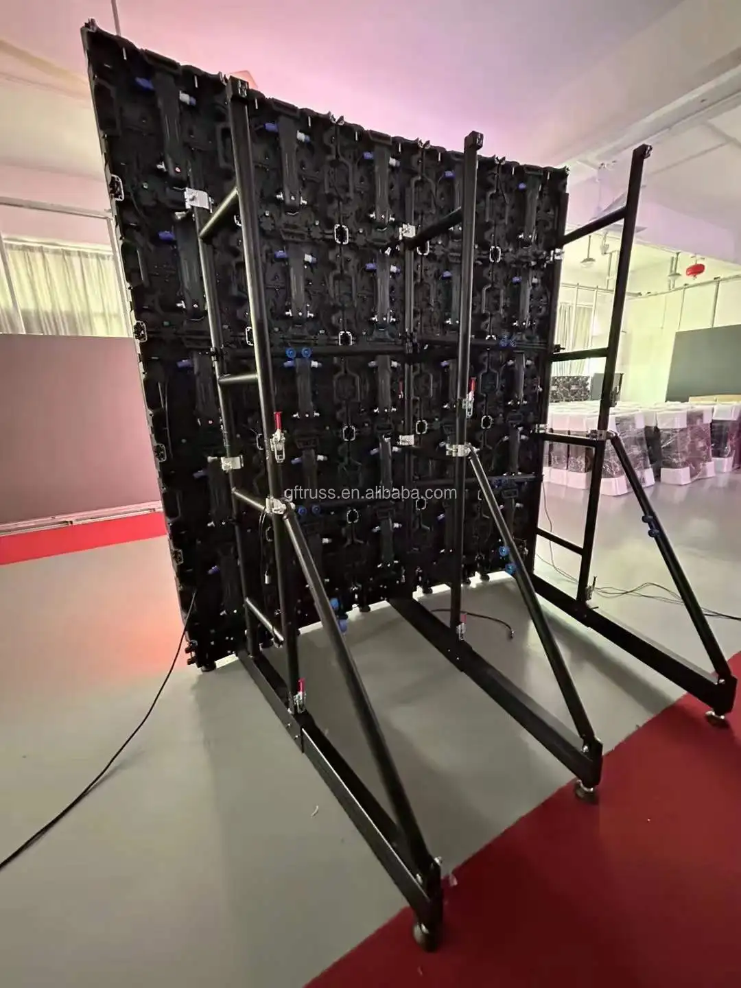 Customized Arc LED Screen Wall Ground Support Systems