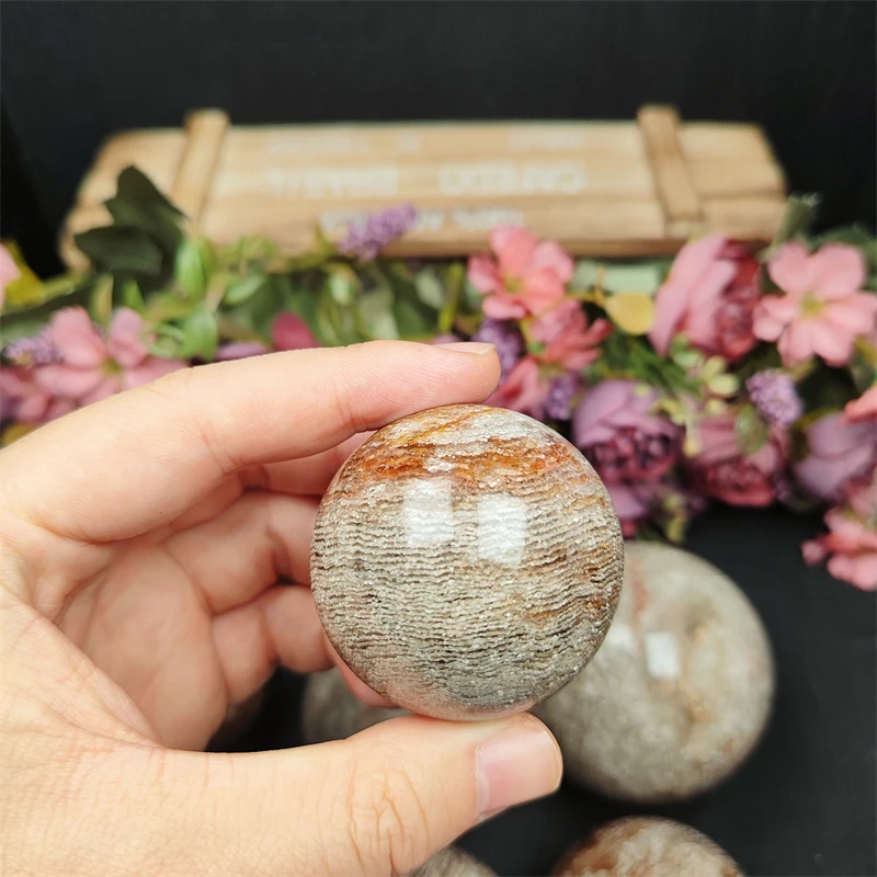 Kindfull Crystal Crafts Fengshui Healing Stones Natural Beads Thousand Layer Quartz Sphere ...