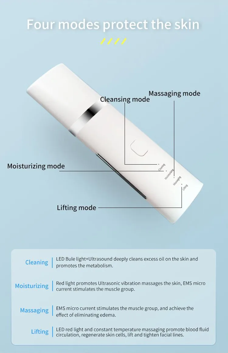 Ems Ultra Sonic Ultrasound Electric Ultrasonic Ion Facial Face Acne ...