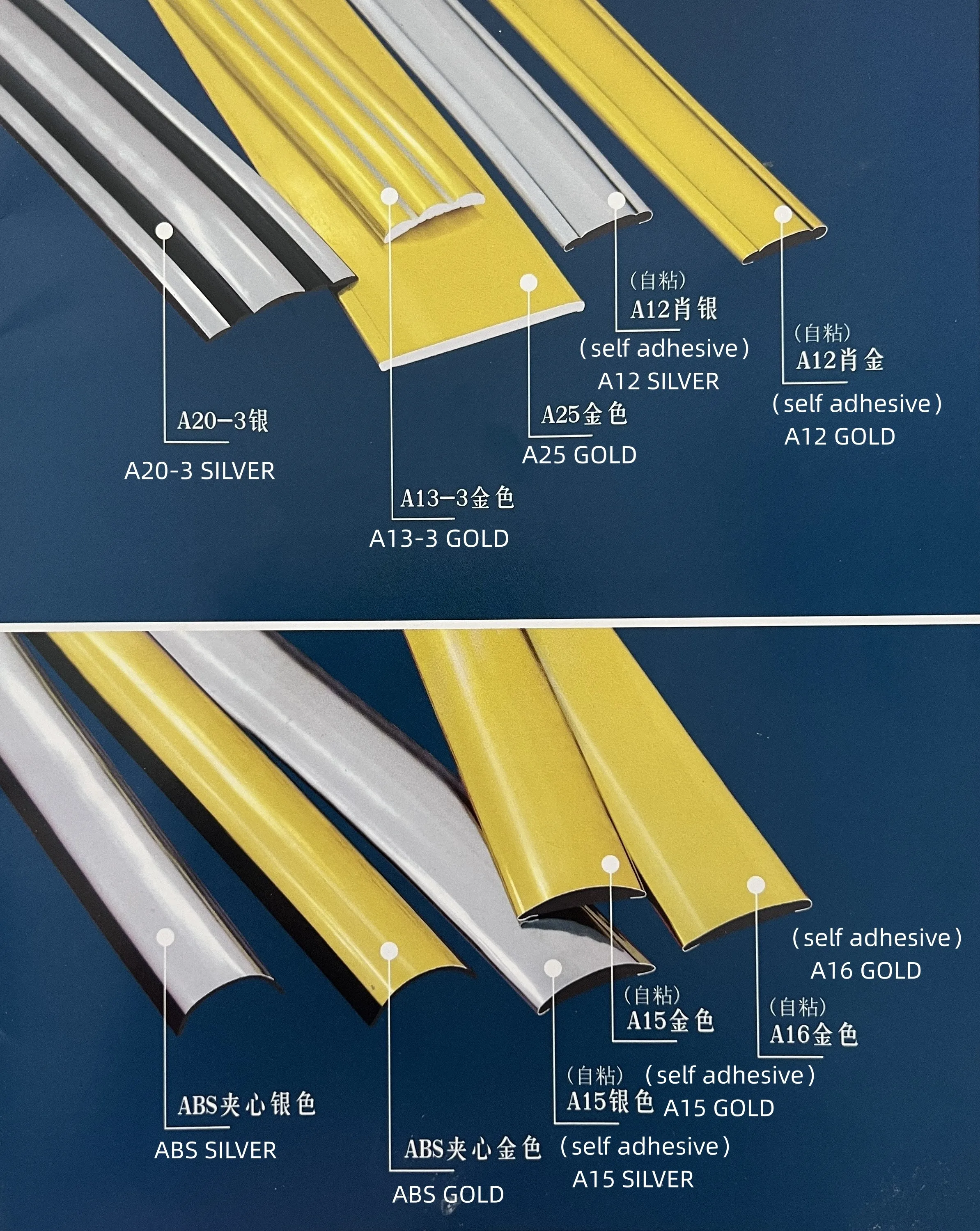 Self Adhesive Flexible Pvc Edge Banding Strip Sealing Tape For ...