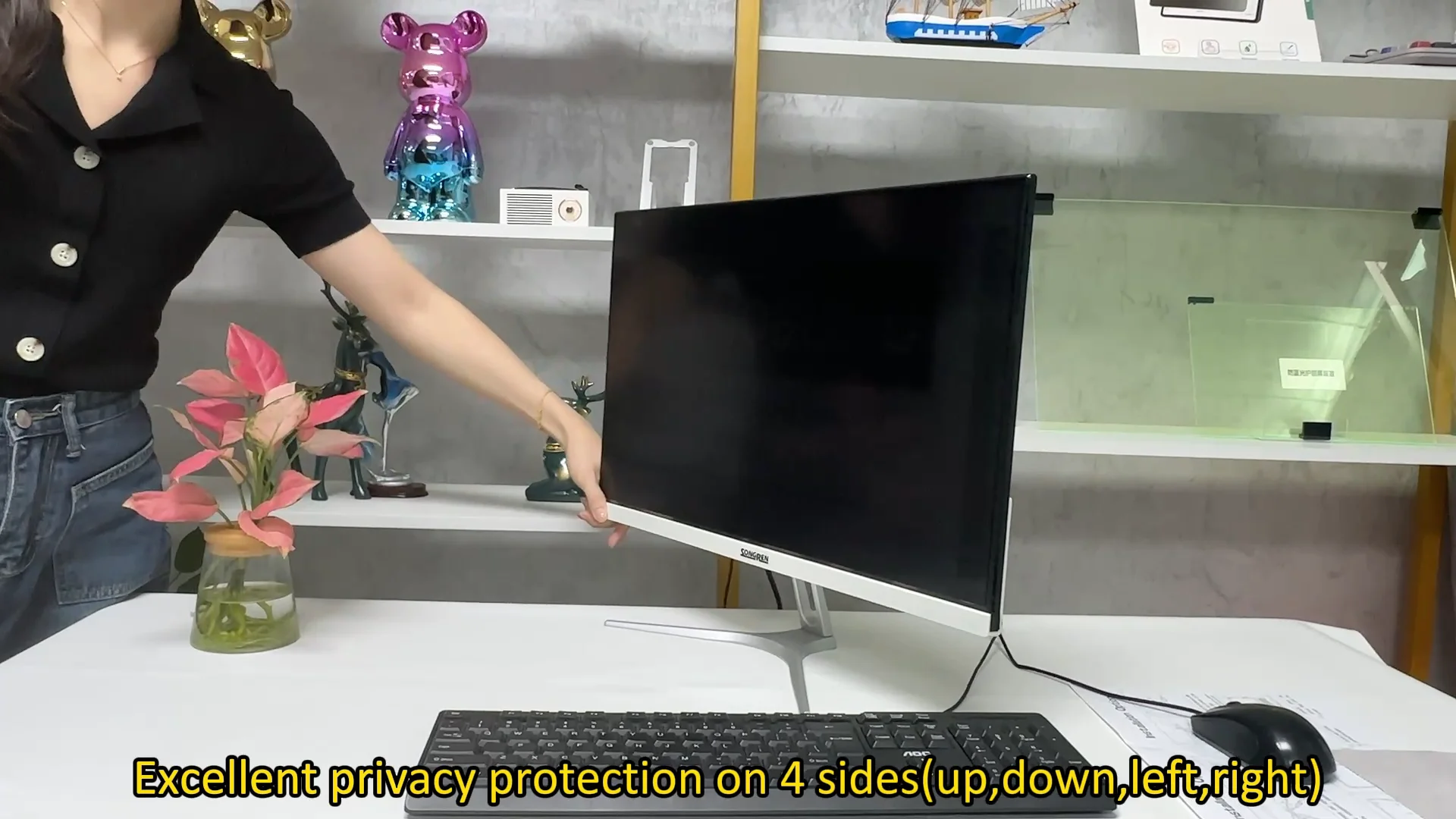 Nanoblind 4 Way Computer Privacy Screen Protector 23.8inch 16:9 Desktop ...