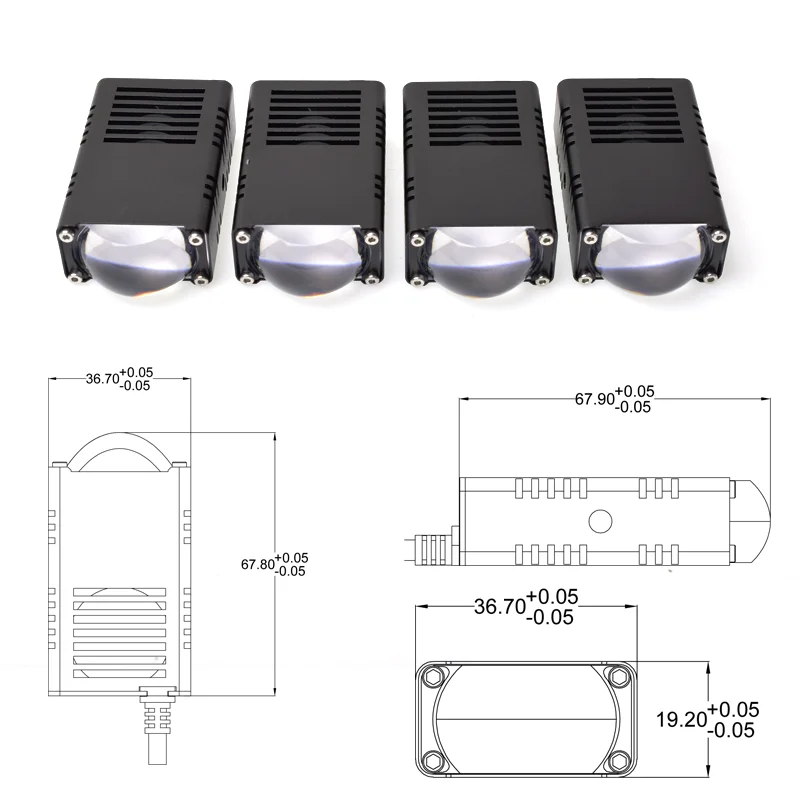 Motorcycle Led Dual Led Fog Lights Headlights Mini Driving Lights ...