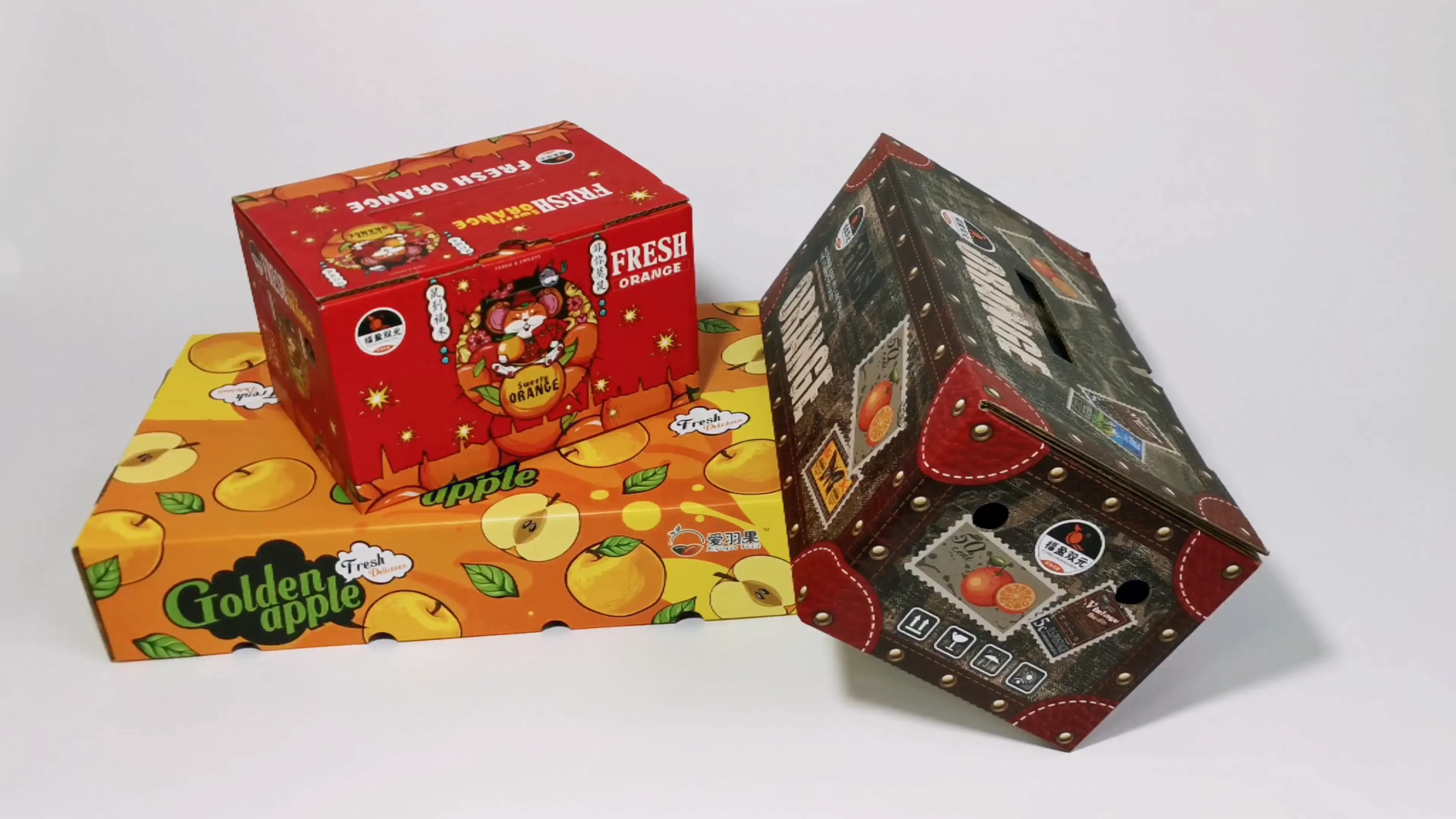 Kraft Corrugated Packaging For Dried Fruit Paper Box Fruit Packing ...