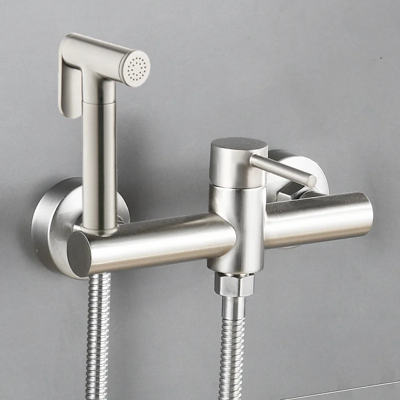 SANIPRO Toilet Shattaf Sprayer Douche Hygienic Shower Chrome Faucet ...