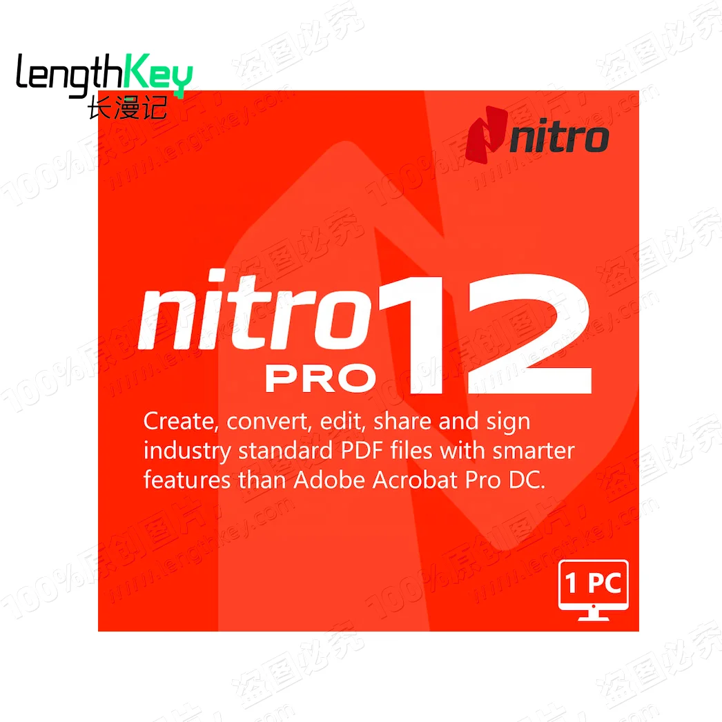 Nitro Pro 12-clave De Licencia Original Oficial,Activación En Línea ...