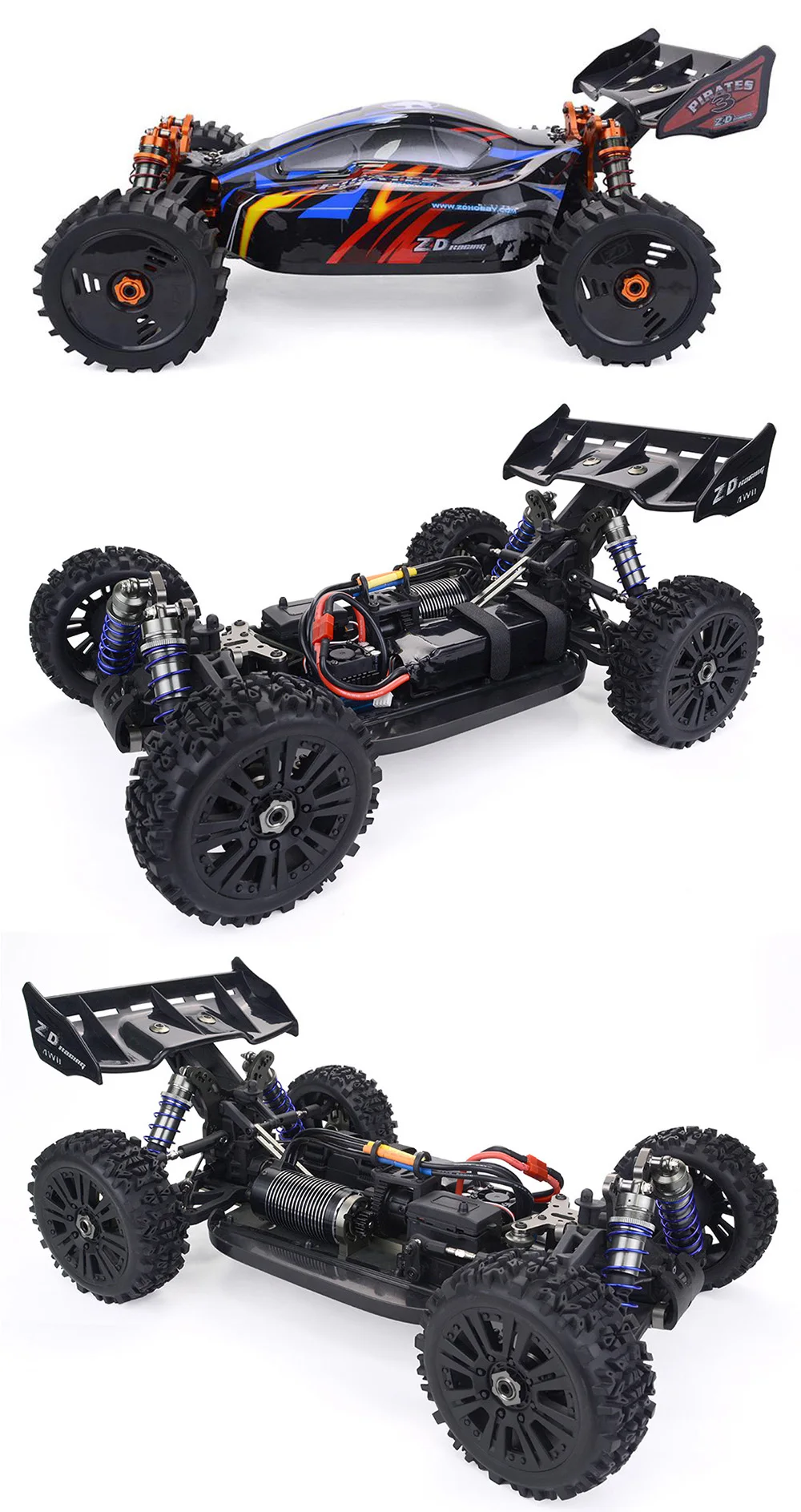 Electric 4WD RC Racing Car - ZD Racing 9020-V3 Buggy